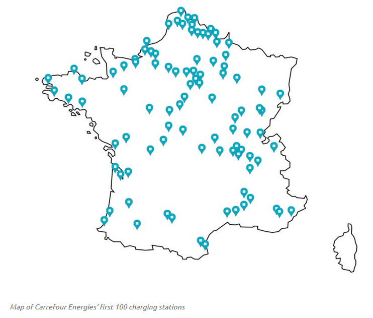 Carrefour Énergies now has 100 electric vehicle charging stations in ...
